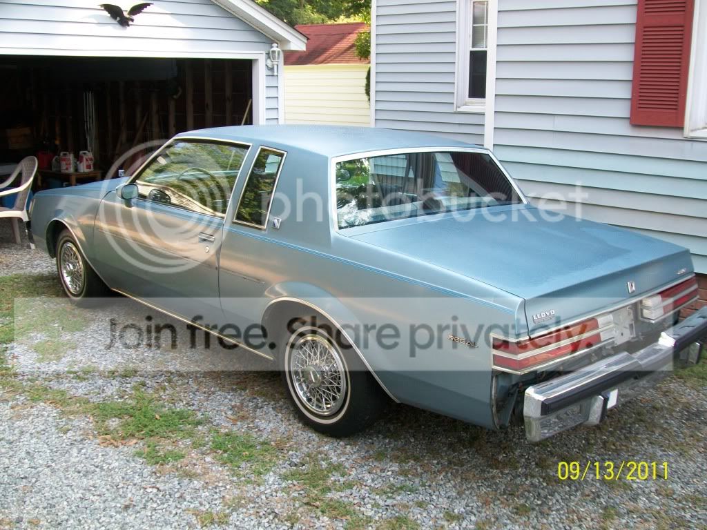HERE'S MY 86 REGAL..$1300.00 BUCKET | GBodyForum - 1978-1988 GM A/G ...