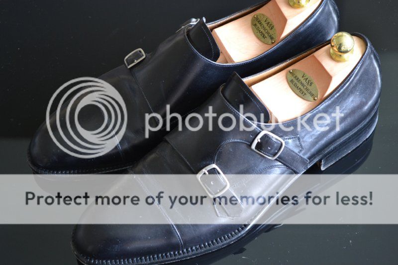 Vass Black Double Monk Shoes 43 | Styleforum